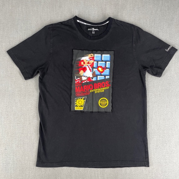 Torrel | Shirts | Vtg Nintendo Super Mario Bros Nes Black Shirt 2xl ...